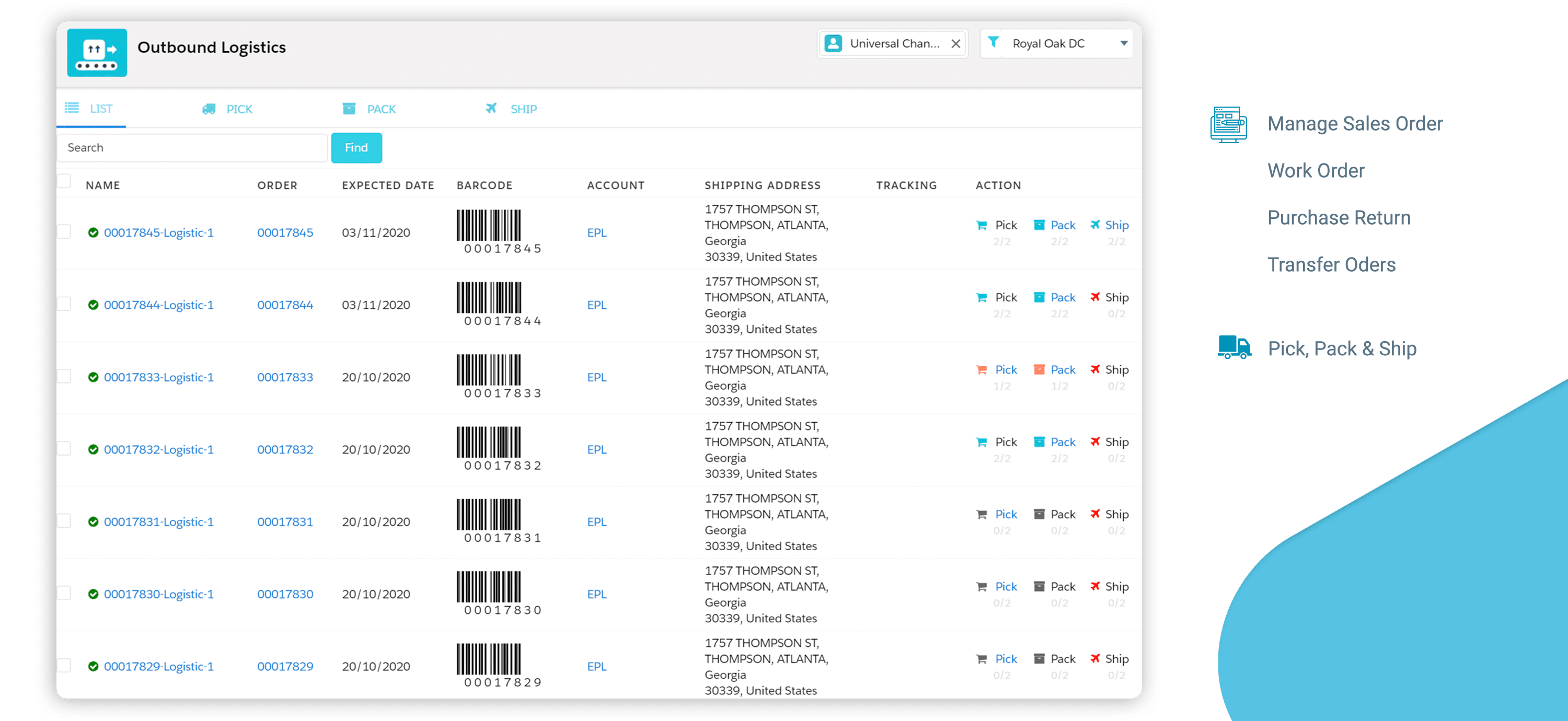 outbound-logistics-ESLAQXOLT - Axolt | Global ERP Solutions - Business Solutions Apps